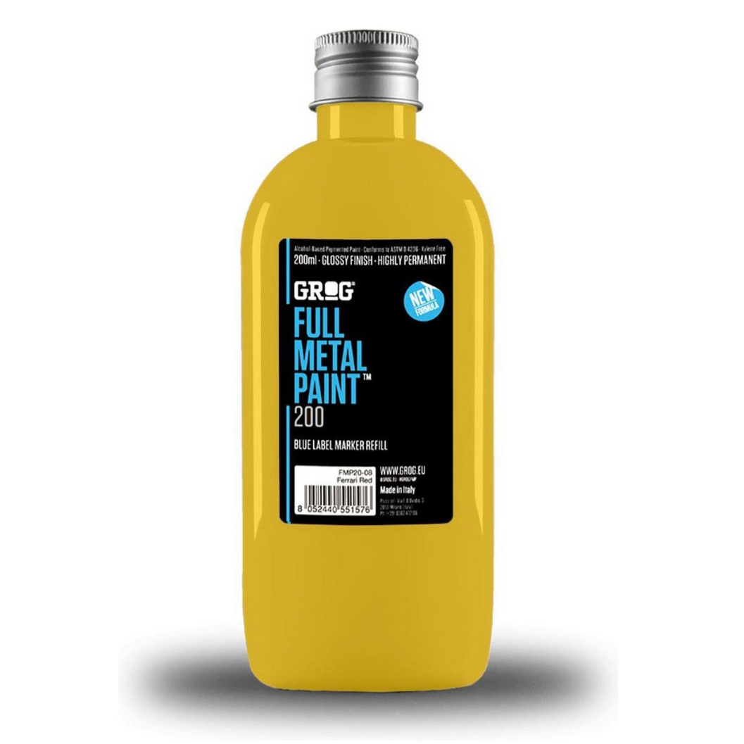 Grog Full Metal Paint 200ml – Alcohol-Based Paint Refill