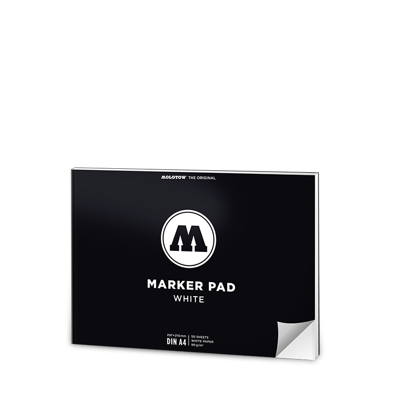 MOLOTOW - MARKER PAD WHITE - A4 | Graffiti supplies near me | graffiti ...